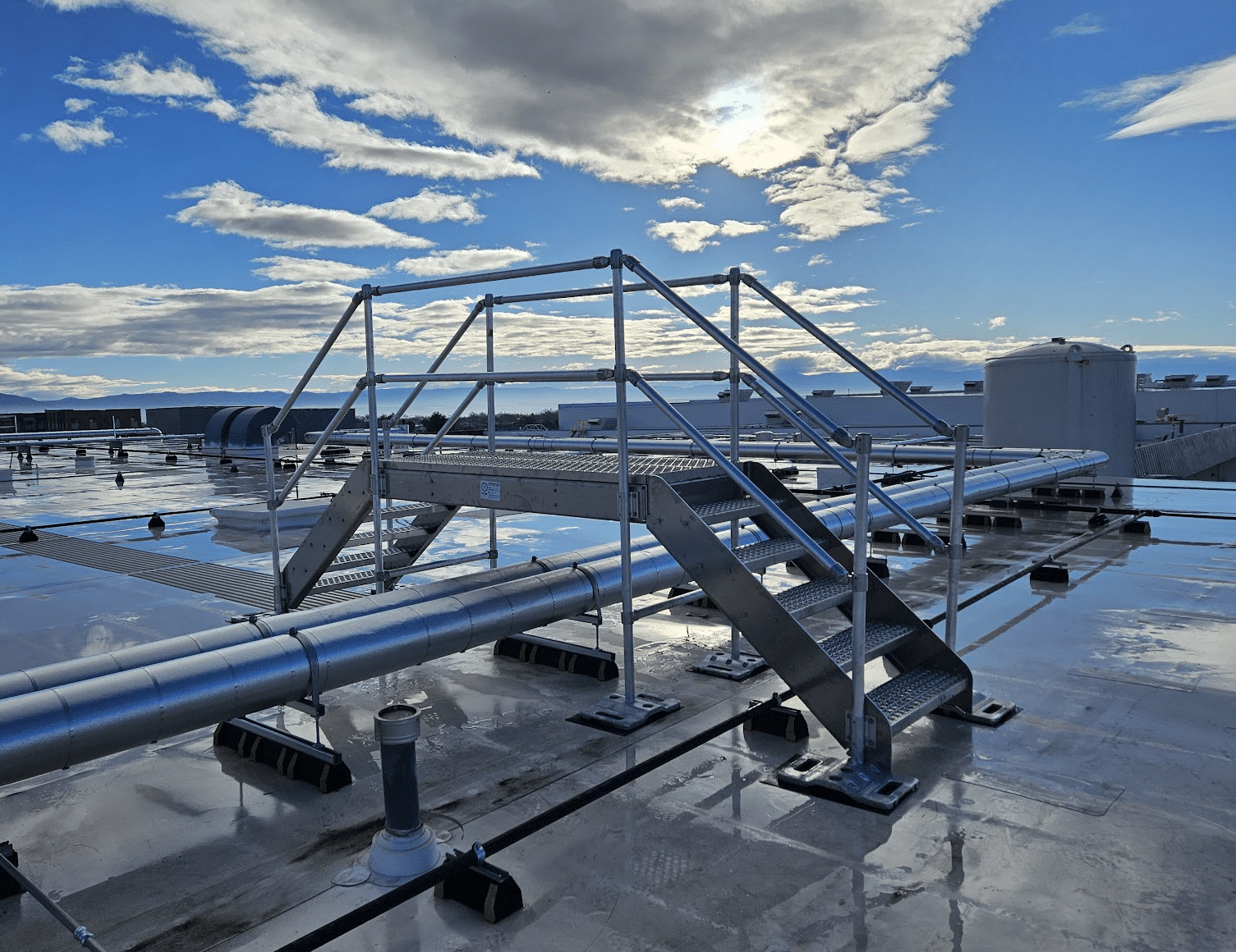 Custom Rooftop Access Solution for Complex Manufacturing Roof Layout ...